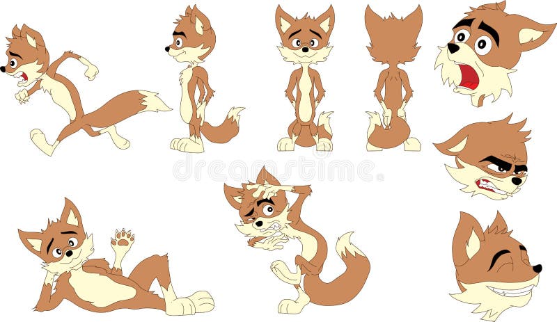 Cartoon Fox Mascot stock vector. Illustration of illustrator - 53915702