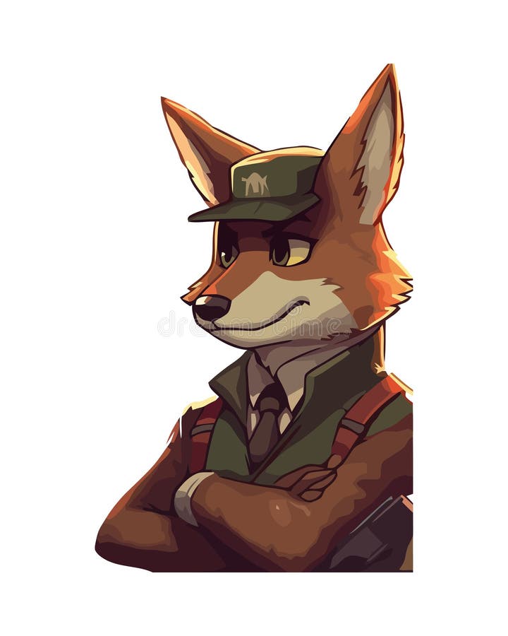 Cartoon Fox with Scout Uniform Stock Vector - Illustration of activity ...