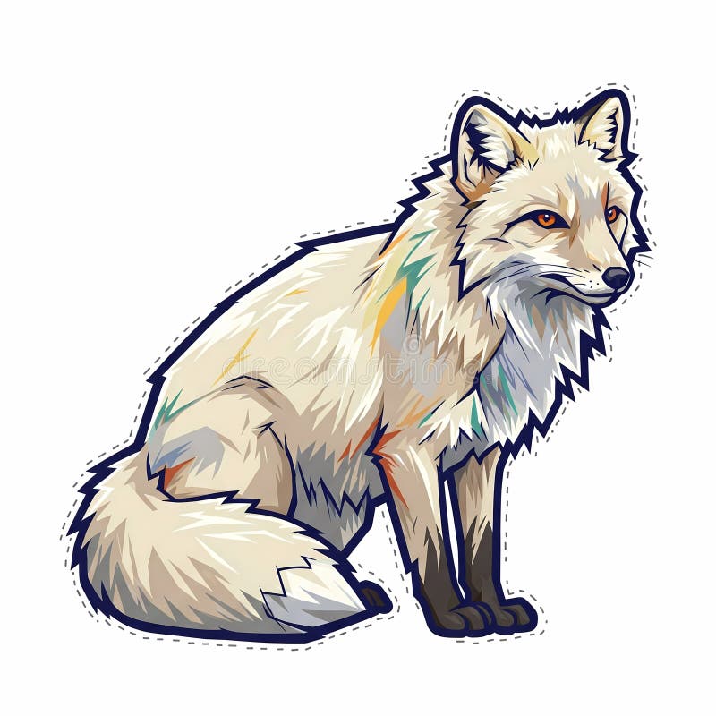 Vector Graphic of a Cartoon Fox Stock Illustration - Illustration of ...