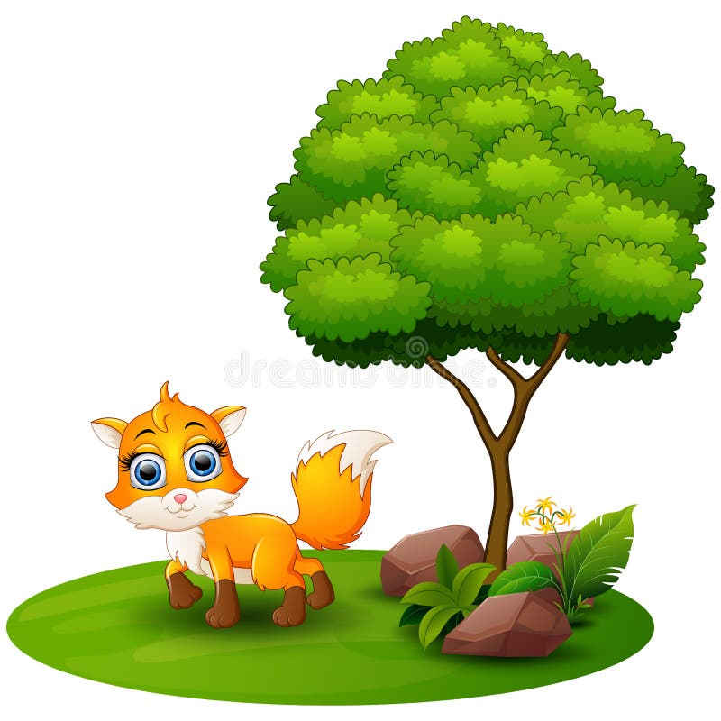 Fox Tree Under Stock Illustrations – 890 Fox Tree Under Stock ...