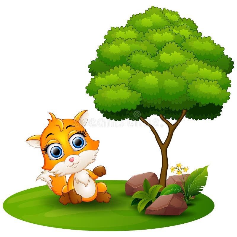 Cartoon Fox Tree Trunk Stock Illustrations – 183 Cartoon Fox Tree Trunk ...