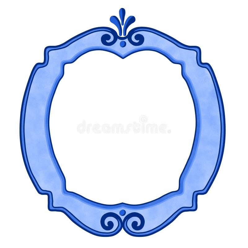 Cartoon Frame. Colored Empty Frame Stock Image - Illustration of oval ...