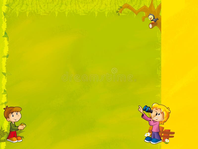 Cartoon Frame - Illustration for the Children Stock Illustration ...