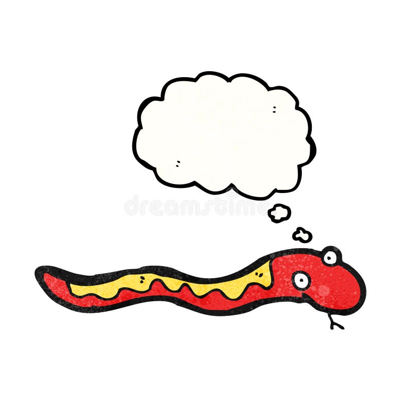 Retro Cartoon Friendly Snake Stock Vector - Illustration of cute ...