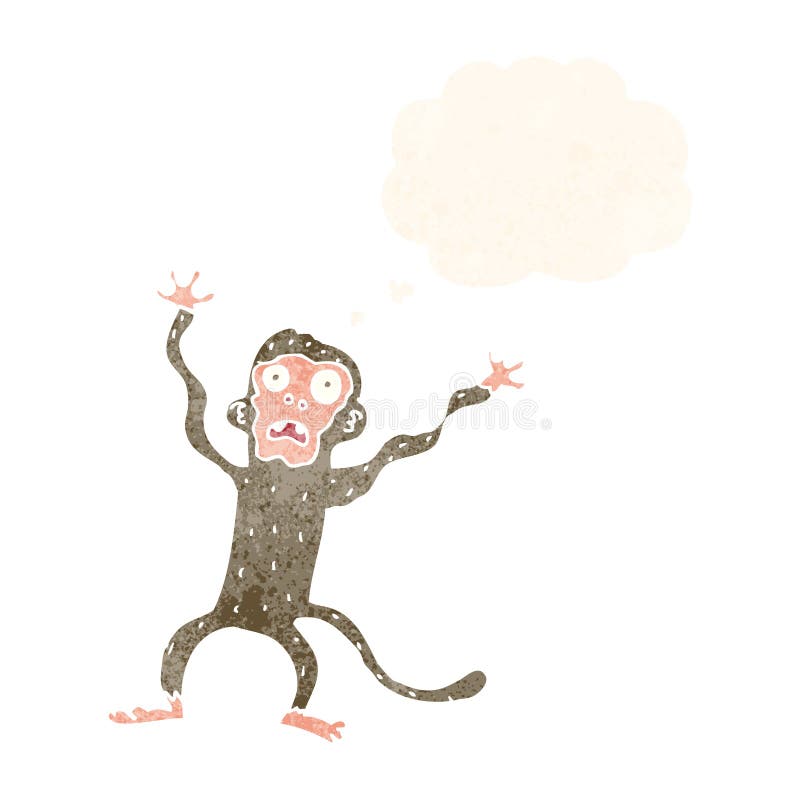 Cartoon Scared Monkey Stock Illustrations – 89 Cartoon Scared Monkey ...