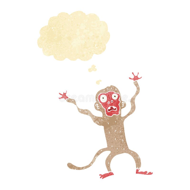 Cartoon Scared Monkey Stock Illustrations – 88 Cartoon Scared Monkey ...