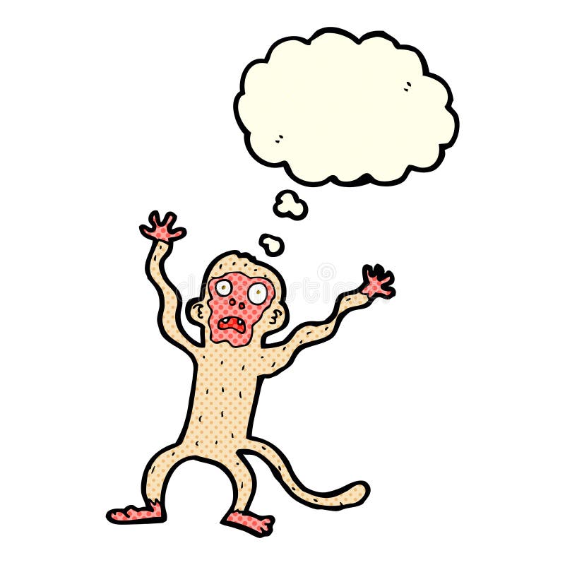 Cartoon Scared Monkey Stock Illustrations – 89 Cartoon Scared Monkey ...