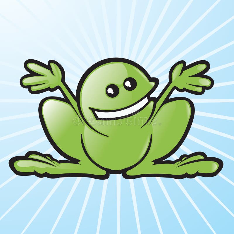 Cartoon Frog stock vector. Illustration of color, wild - 12397614