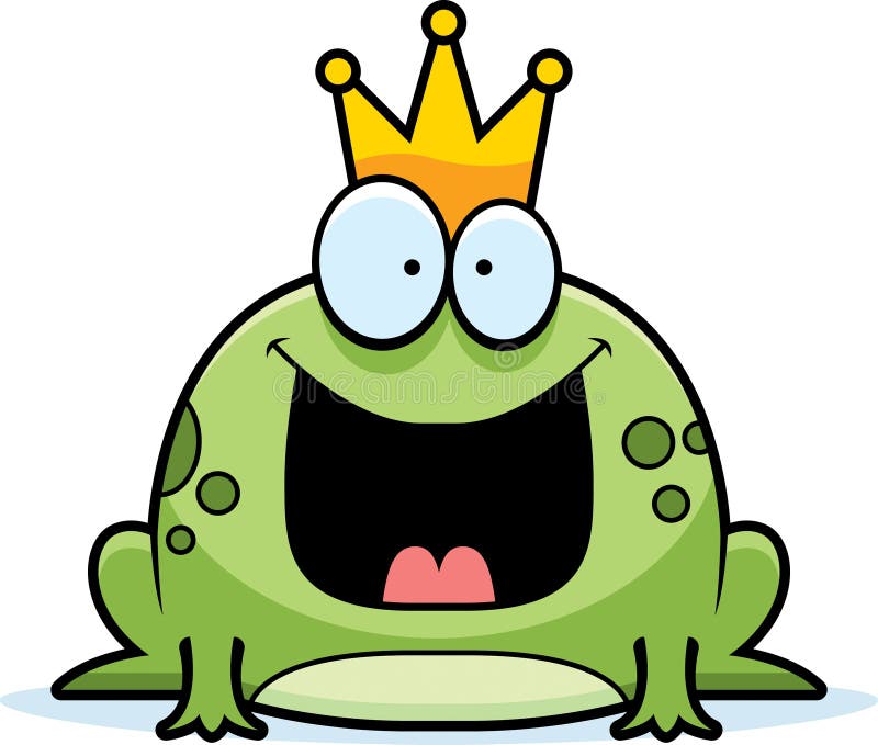 Cartoon Frog Prince stock vector. Illustration of crown - 41817720