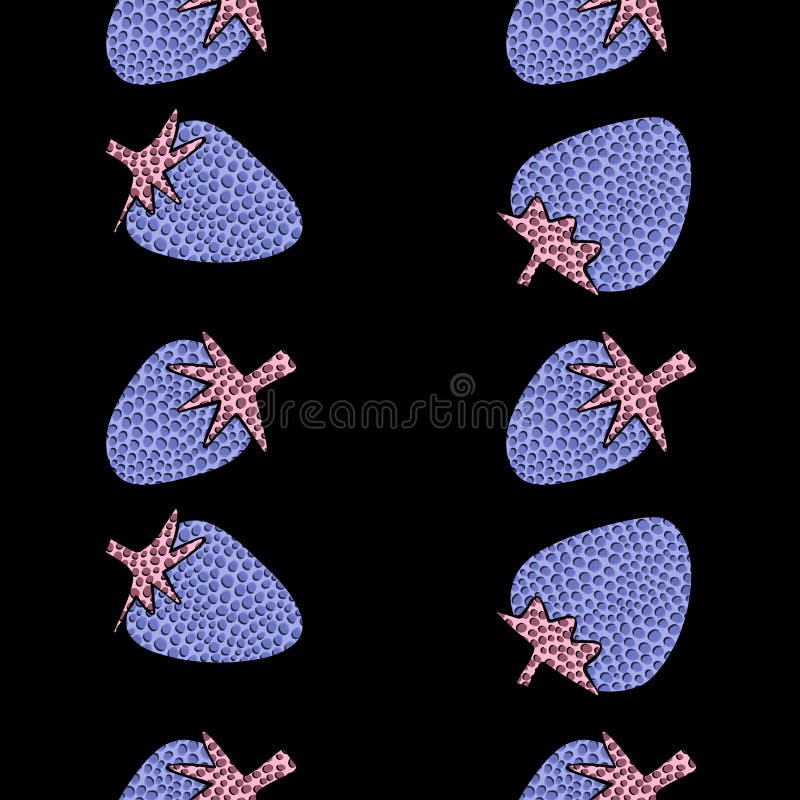Cartoon Fruit Polka Dots Seamless Strawberry Pattern For Summer Fabrics
