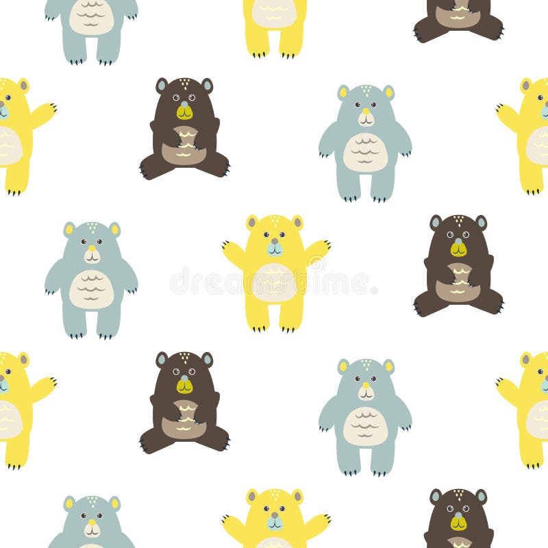 Grizzly Repeating Pattern Stock Illustrations – 5,099 Grizzly Repeating ...