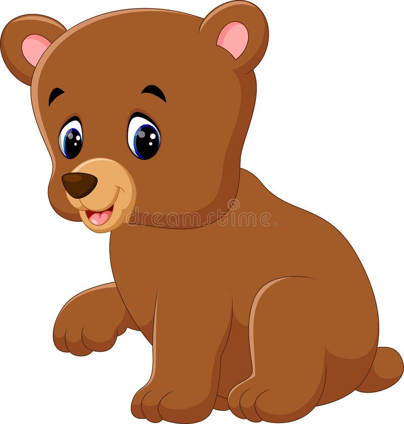 Funny bear Cartoon stock vector. Illustration of lovely - 81427526