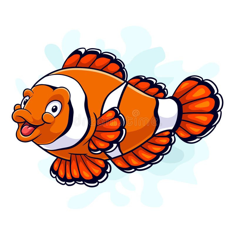 Funny Clown Fish Cartoon Stock Illustrations – 1,054 Funny Clown Fish ...