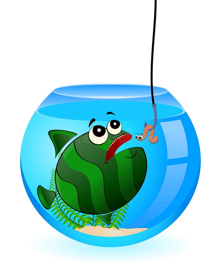 Cartoon funny fish stock vector. Illustration of lure - 13064246