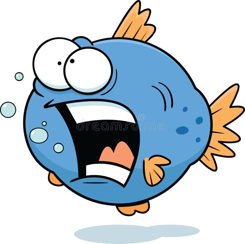 Cartoon Funny Fish stock vector. Illustration of drawing - 79929387