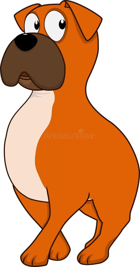 Cartoon of a Funny and Friendly Dog Stock Vector - Illustration of ...