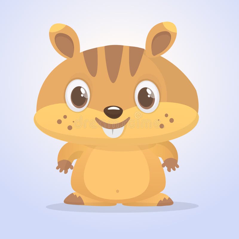 Cartoon Funny Marmot Waving with Smile. Vector Illustration. Stock ...