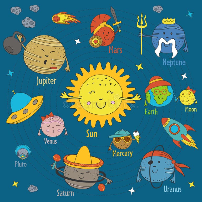Funny Solar System Stock Illustrations – 3,002 Funny Solar System Stock ...