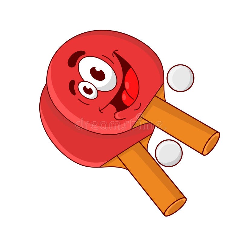 Cartoon Table Tennis Racket Stock Illustrations – 933 Cartoon Table ...
