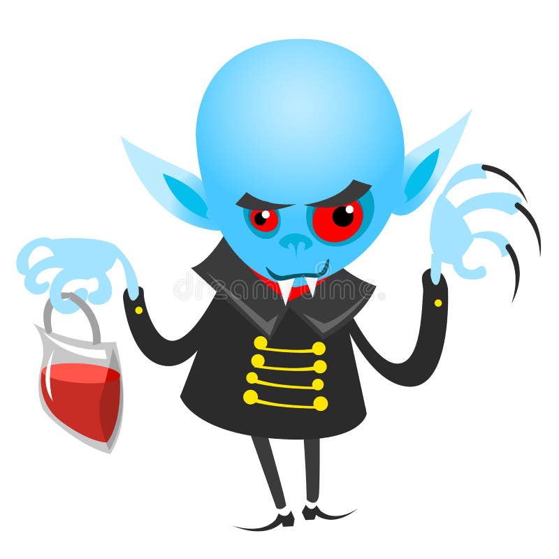 Cartoon Funny Vampire Illustration Stock Vector - Illustration of angry ...