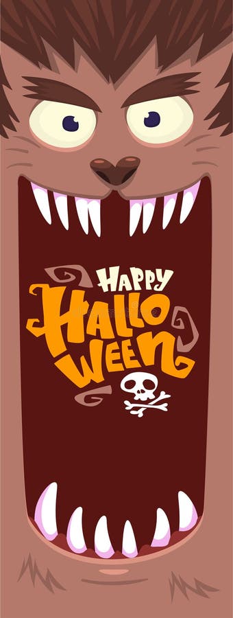 Cartoon Funny Werewolf Character Design Stock Illustration ...