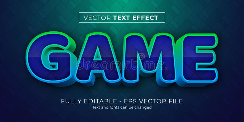 Cartoon Game Text Effect Editable Comic and Funny Text Style Stock ...