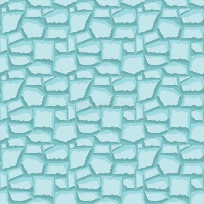 Cartoon Game Texture, Ice Surface Seamless Pattern. Game Asset Walls ...