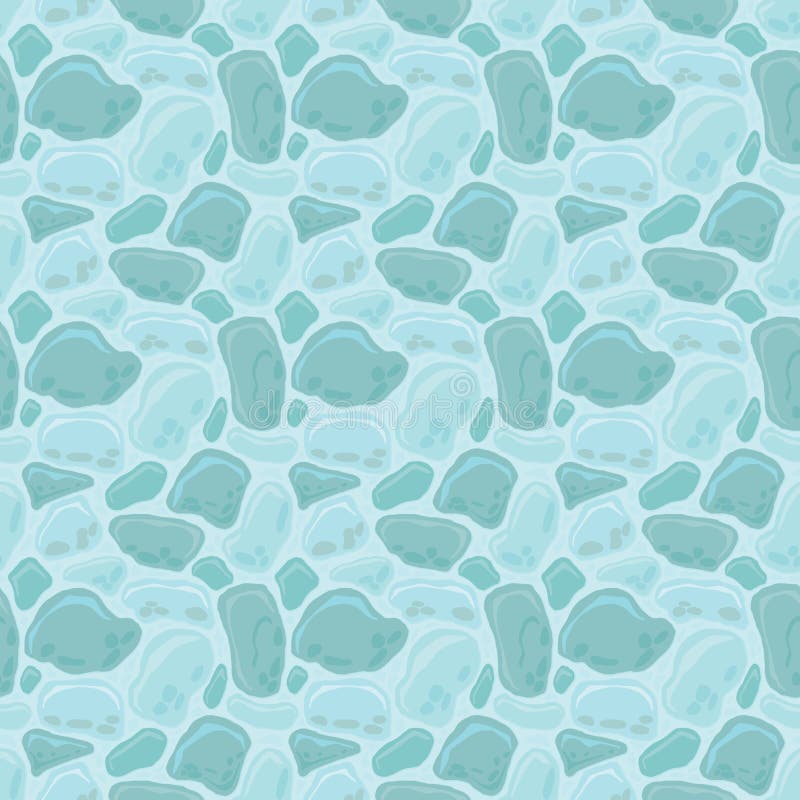Cartoon Game Texture, Ice Surface Seamless Pattern. Game Asset Walls ...