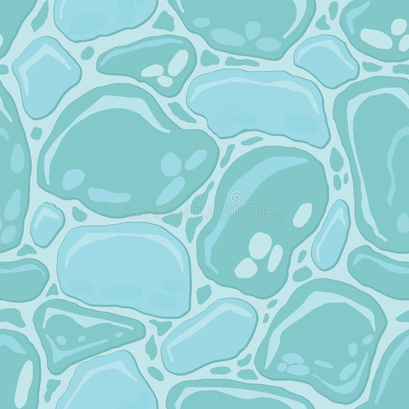 Cartoon Game Texture, Ice Surface Seamless Pattern. Game Asset Walls ...