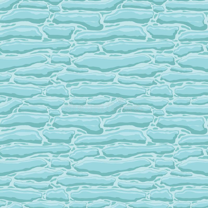 Cartoon Game Texture, Ice Surface Seamless Pattern. Game Asset Walls ...