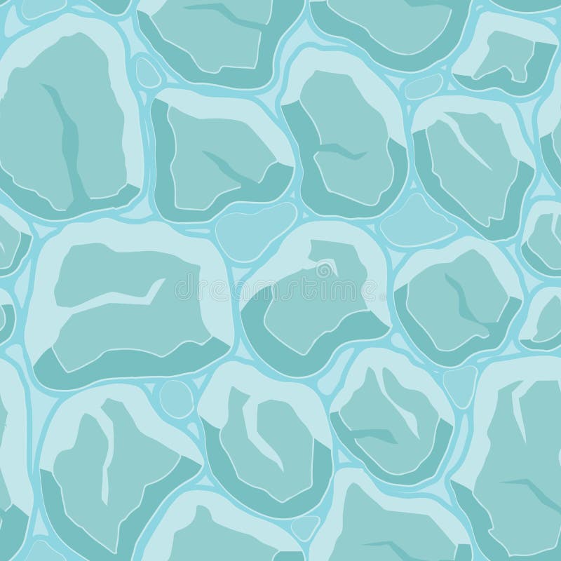 Cartoon Game Texture, Ice Surface Seamless Pattern. Game Asset Walls ...