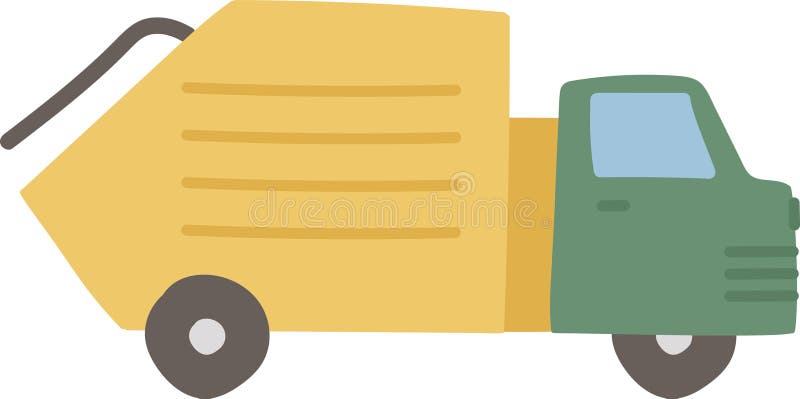 Cartoon Garbage Truck stock vector. Illustration of waste - 365202951