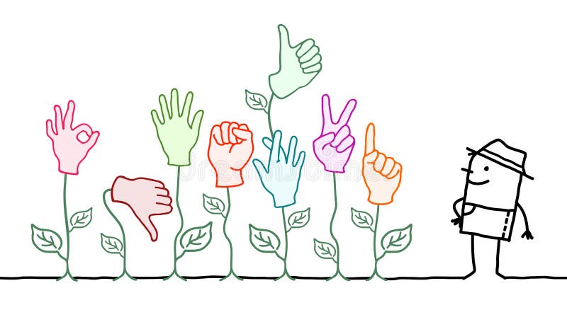 Cartoon Gardener logo stock vector. Illustration of humorous - 18260910