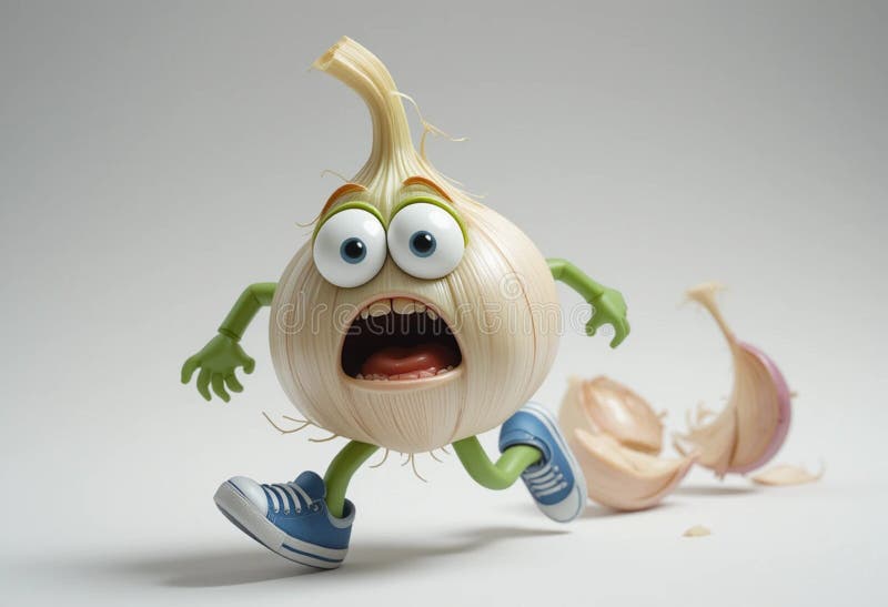 Cartoon Garlic Isolated Illustration Stock Vector - Illustration of ...