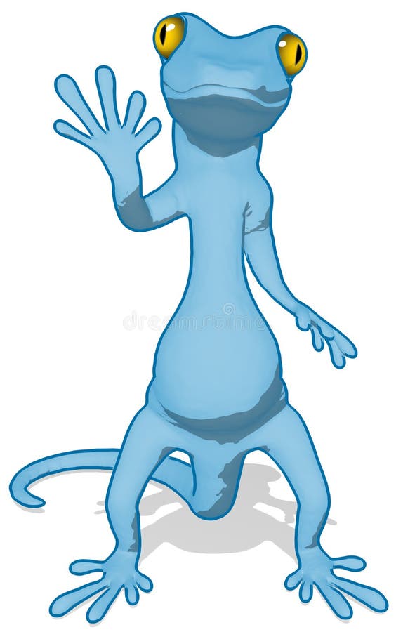 Cartoon gecko stock illustration. Illustration of beautiful - 15920984