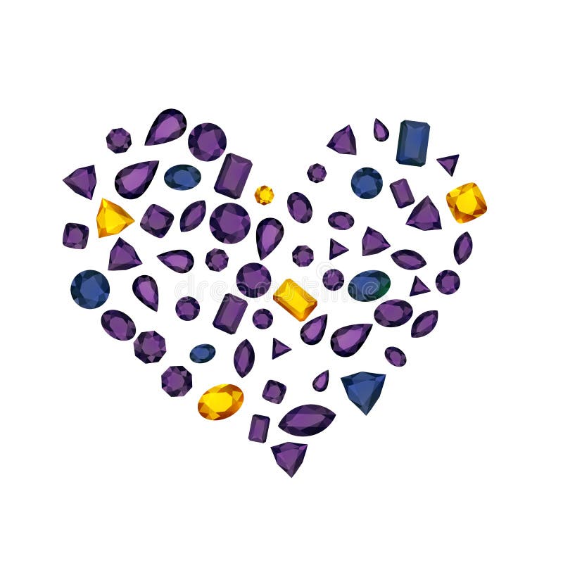 Cartoon gem set stock vector. Illustration of collection - 121021969