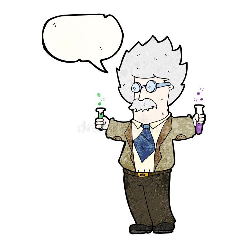 Cartoon genius scientist stock vector. Illustration of quirky - 38042764