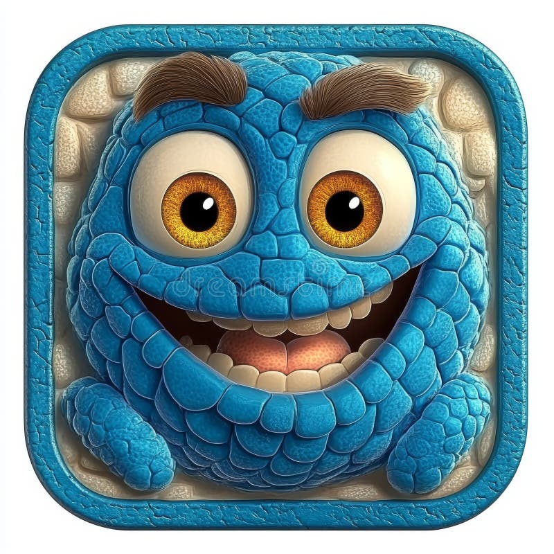 Cartoon Geometric Shapes. Adorable Square Cartoon Image Stock Image ...