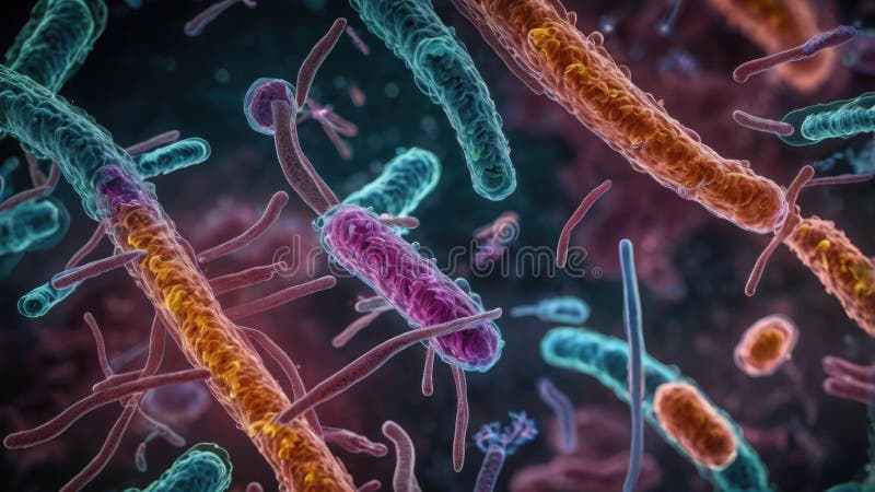 Cartoon of Germs, Superbugs, or Bacteria-like Creatures, Symbolizing ...