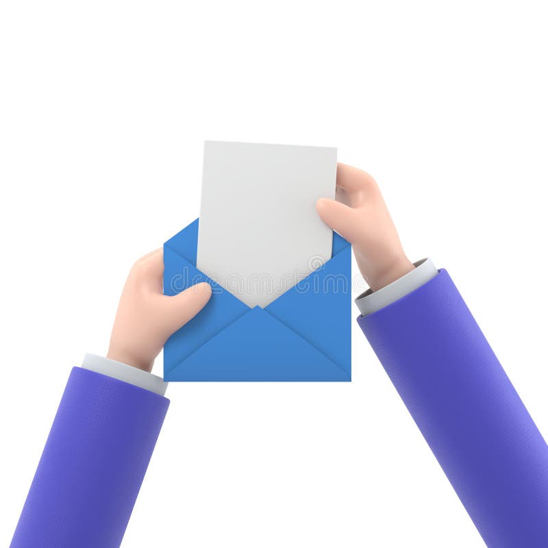 3d Mail Envelope Icon with Task Management Todo Check List in Hand ...