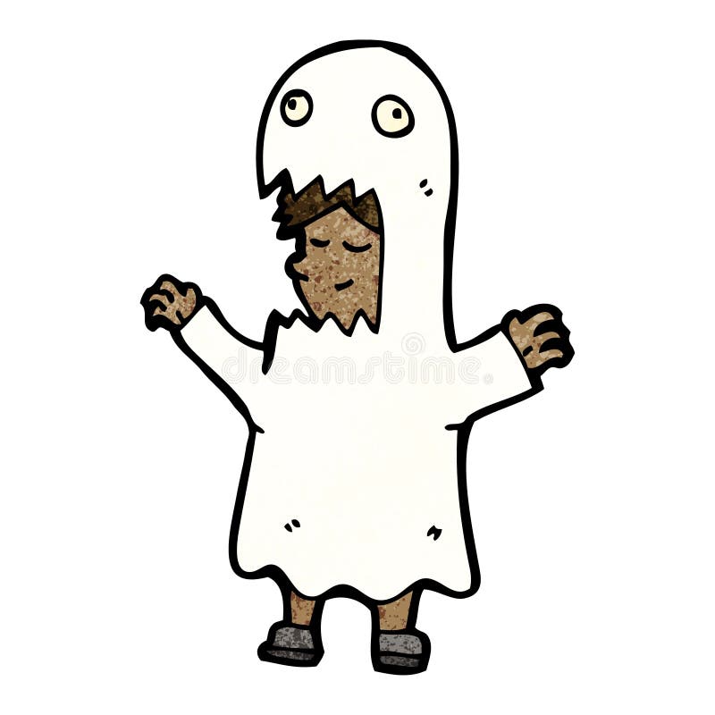 Retro Cartoon Ghost Costume Stock Illustrations – 1,013 Retro Cartoon ...