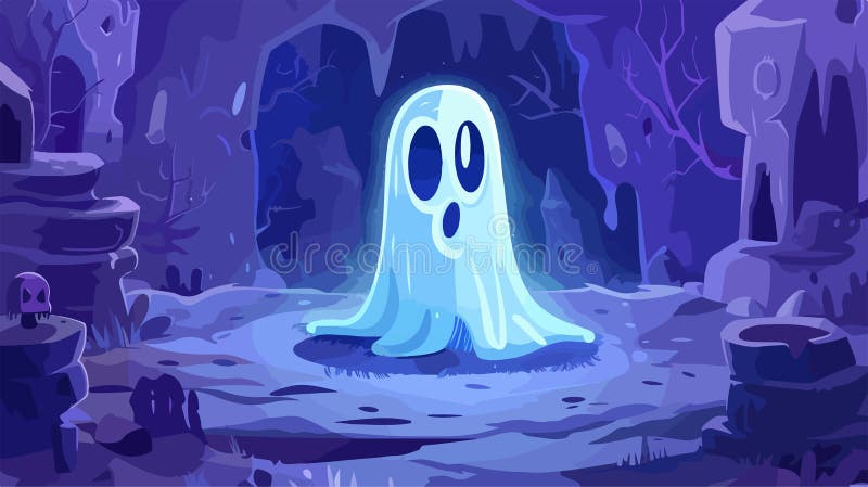 Cartoon Ghost Variation stock vector. Illustration of icon - 344223409