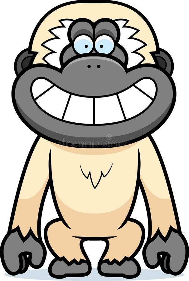 Cartoon Gibbon Grin stock vector. Illustration of primate - 47478745