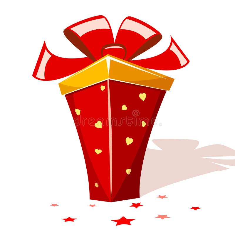 Cartoon gift stock vector. Illustration of package, surprise - 12272277