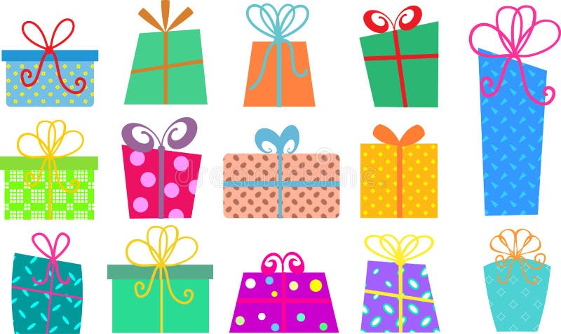 Cartoon gift boxes stock vector. Illustration of christmas - 11778881