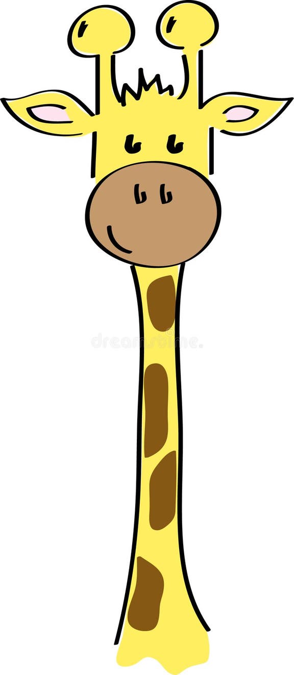 Cartoon Giraffe stock vector. Illustration of neck, cute - 11757164