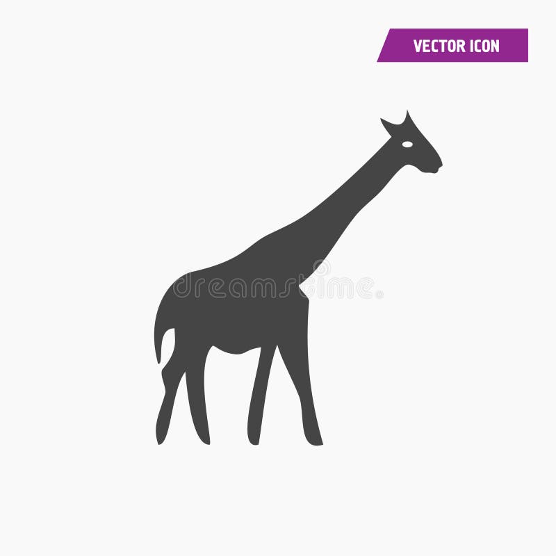 Giraffe Icon Illustration Isolated Vector . Stock Vector - Illustration ...