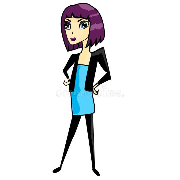 Cartoon Girl Skinny Stock Illustrations 1345 Cartoon Girl Skinny Stock Illustrations Vectors
