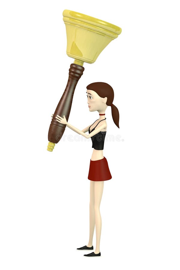 Girl Ring Bell Cartoon Stock Illustrations – 73 Girl Ring Bell Cartoon ...