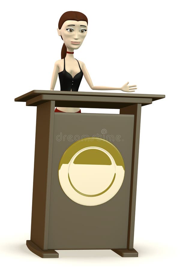 Cartoon girl talking stock illustration. Illustration of speech - 31005212